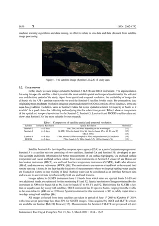 Remote sensing data driven bathing water quality assessment using ...