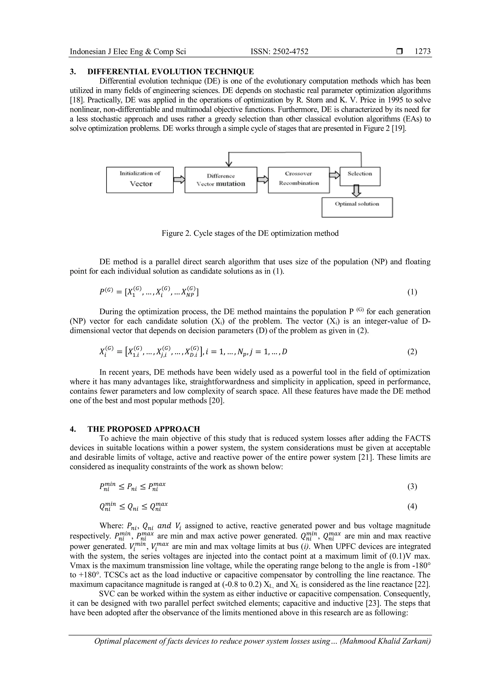Optimal Placement Of Facts Devices To Reduce Power System Losses Using