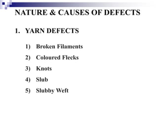 abu.364@gmail.con-Woven-Fabric-Defects.ppt | Needlework | Arts and Crafts