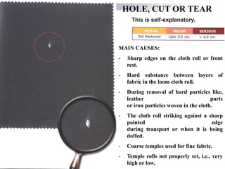 abu.364@gmail.con-Woven-Fabric-Defects.ppt | Needlework | Arts and Crafts