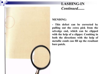 abu.364@gmail.con-Woven-Fabric-Defects.ppt | Needlework | Arts and Crafts