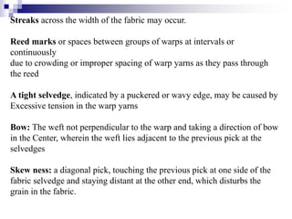 abu.364@gmail.con-Woven-Fabric-Defects.ppt | Needlework | Arts and Crafts