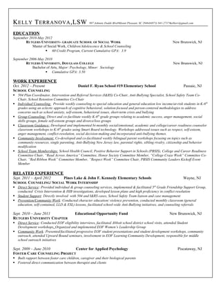 Kelly Terranova Resume 2015 | DOC