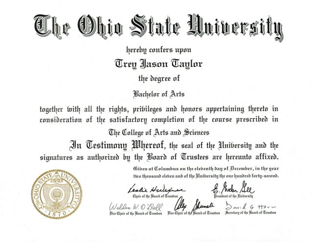OSU Diploma copy | PDF