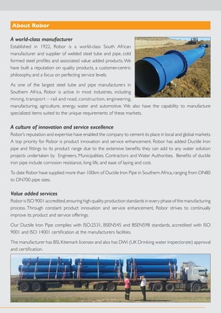 2376 robor ductile_iron_brochure5 | PDF | Science