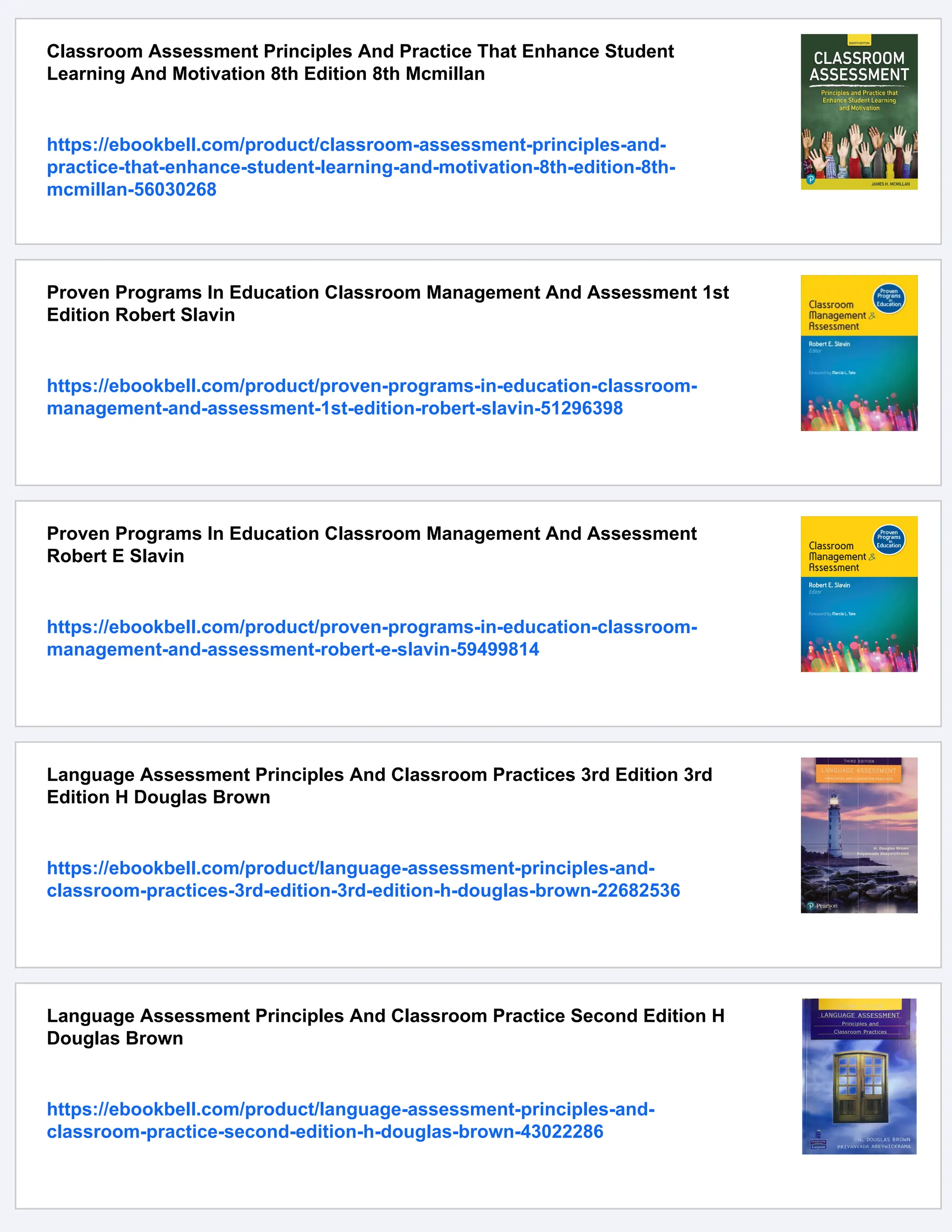Classroom Assessment And Educational Measurement Susan M Brookhart Ed ...