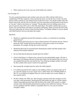 237778794 ethical-issues-case-studies | DOC | First Aid | Injuries