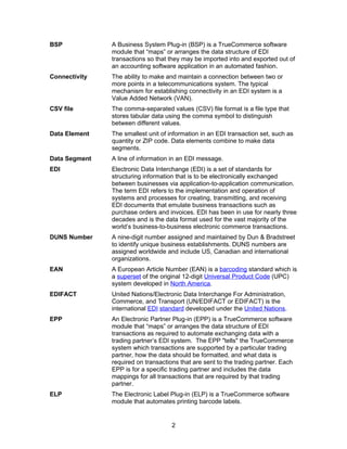 Glossary of EDI Terms | PDF