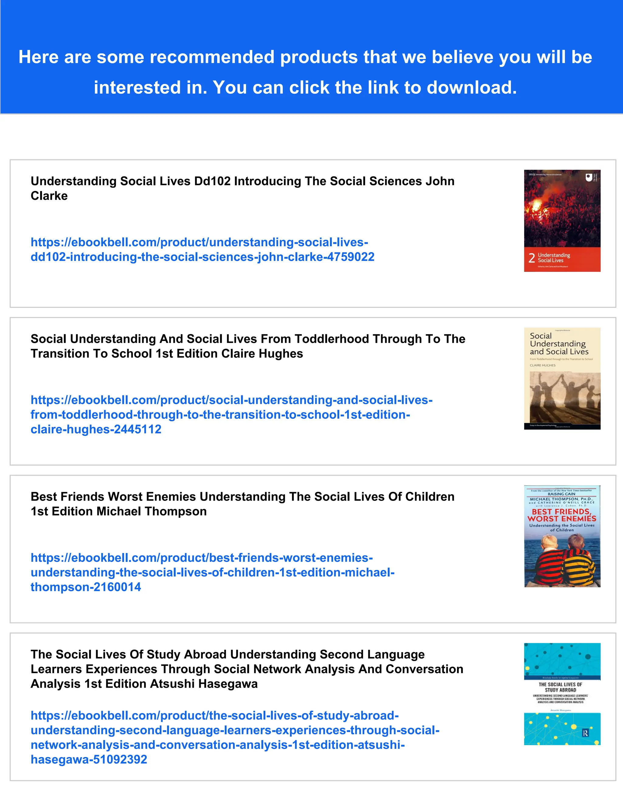 Understanding Social Lives Dd102 Introducing The Social Sciences John ...