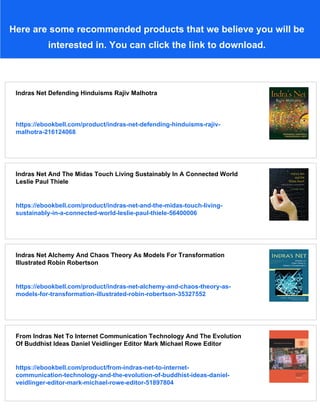 Indras Net Defending Hinduism Rajiv Malhotra | PDF