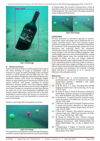 Underwater Image Enhancement | PDF