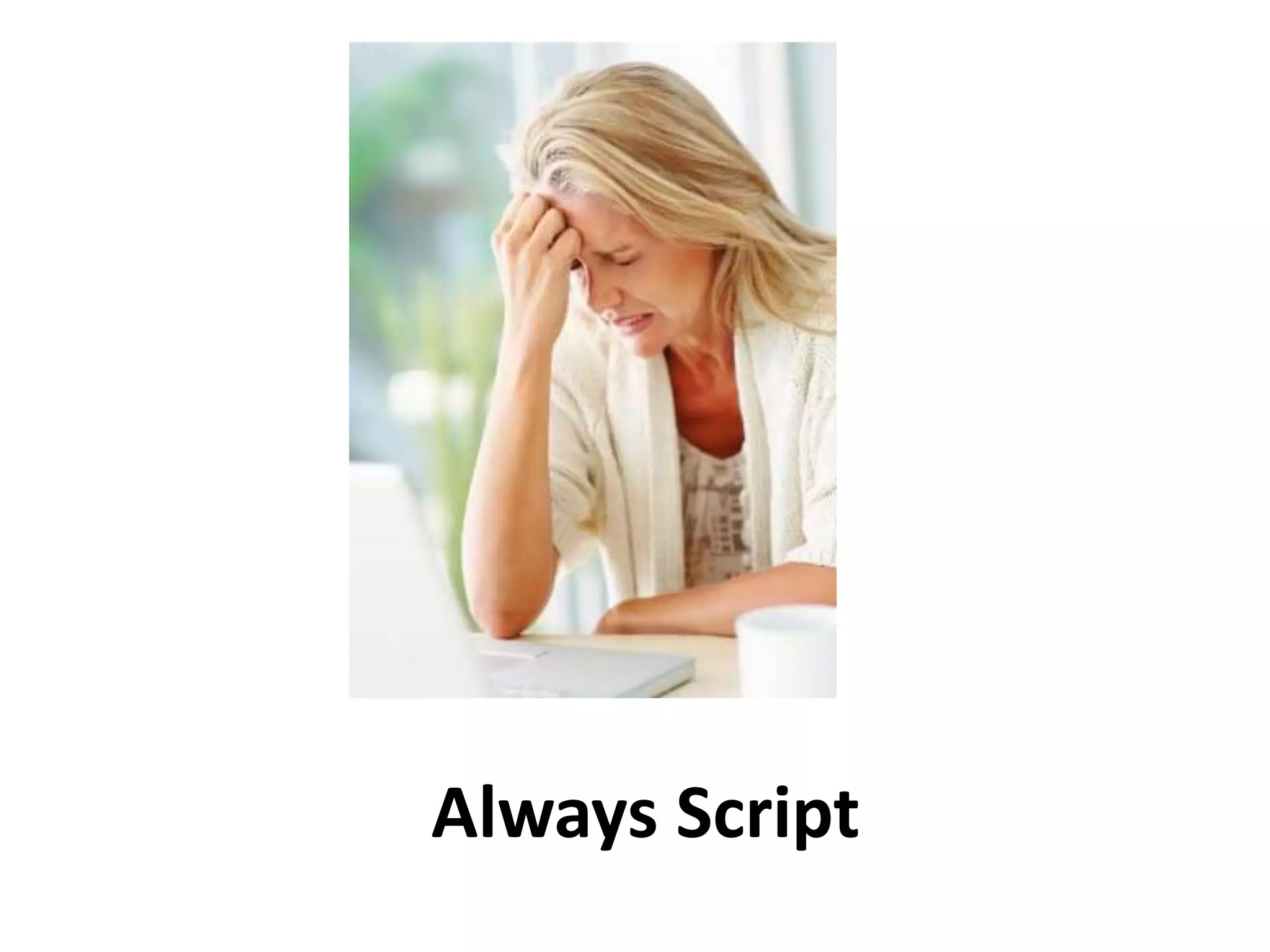 Always Script Transactional Analysis Pptx