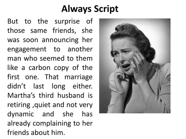 Always script - Transactional Analysis | PPTX