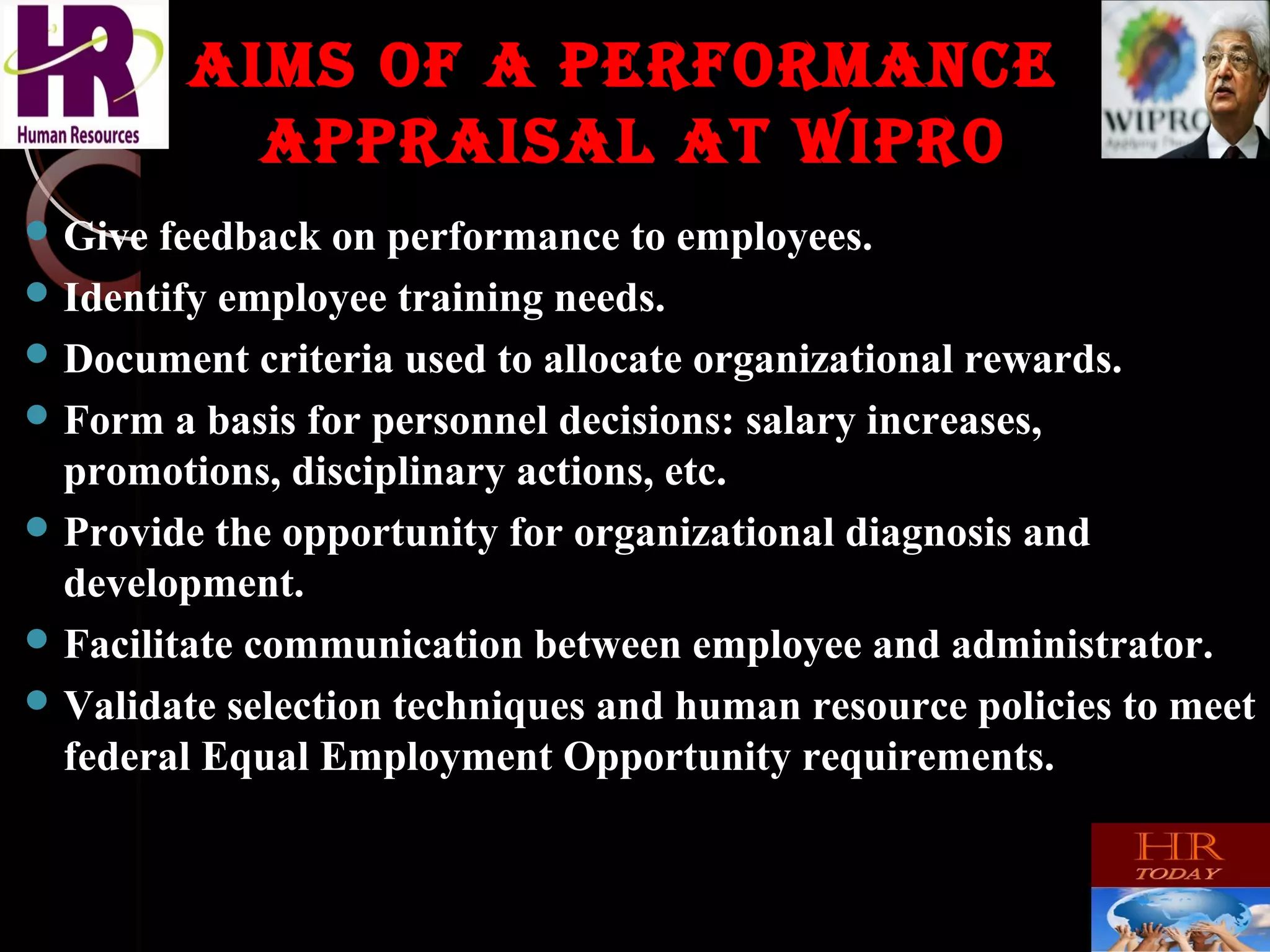 23809590 performance-appraisal-at-wipro | PPT