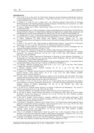 Predicting heart failure using a wrapper-based feature selection | PDF