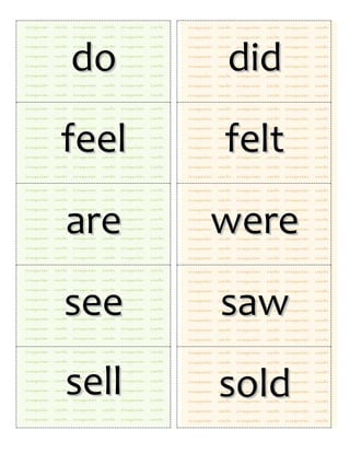 23814 irregular verbs_cut_up_matching_cards | DOCX