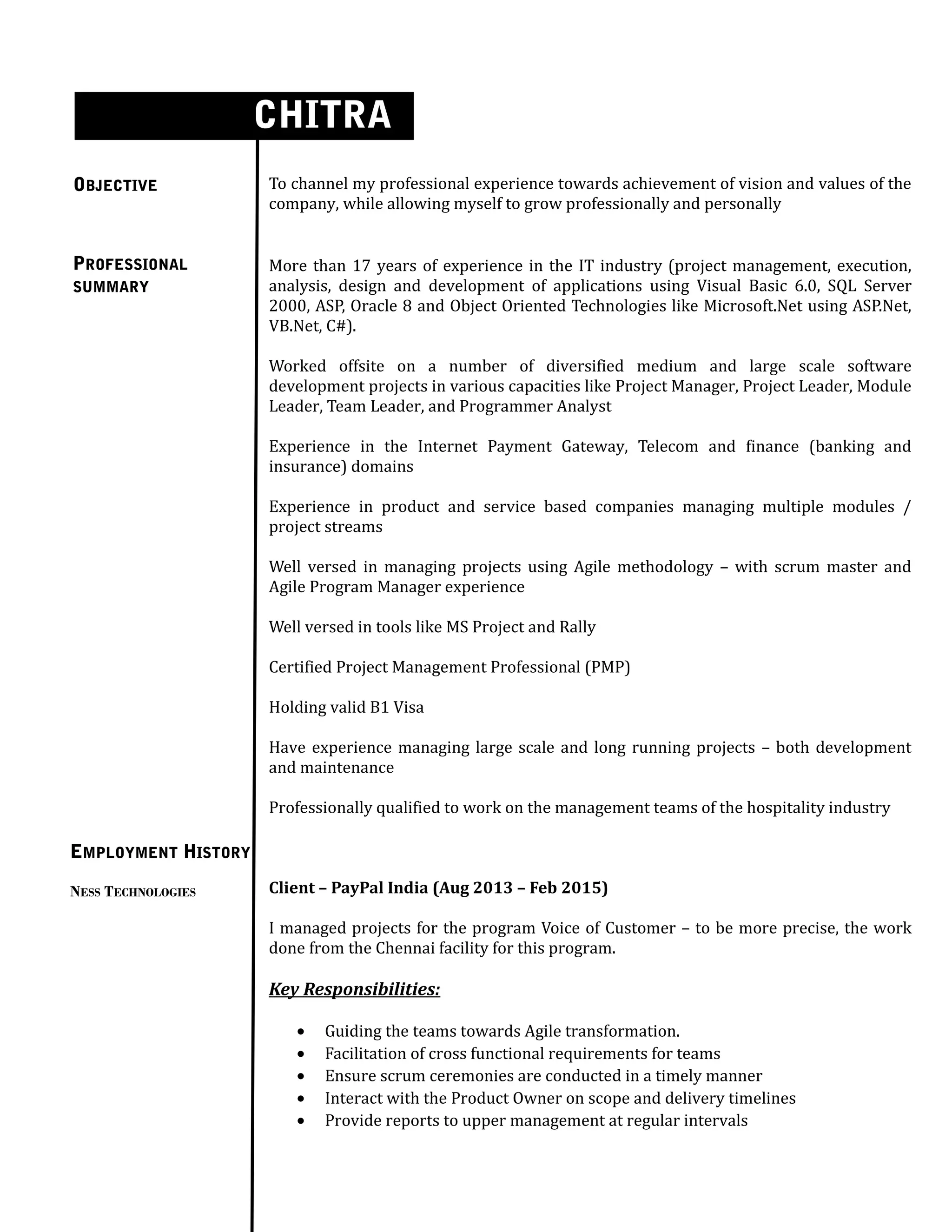 Chitra Kumar Resume | DOC