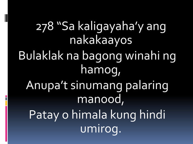 Florante at Laura : Ang Kariktan ni Laura | PPTX