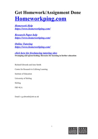 238234981 swamping-and-spoonfeeding | PDF