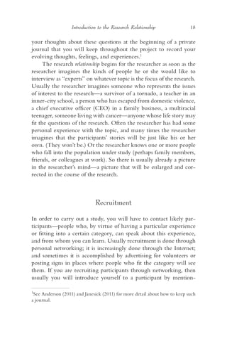 Interviewing For Qualitative Inquiry A Relational Approach 1st ...