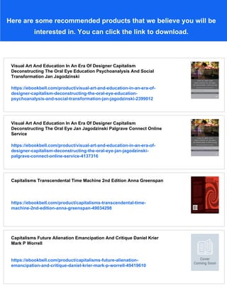Capitalisms Eye Cultural Spaces Of The Commodity 1st Kevin Hetherington ...
