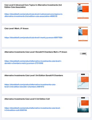 Caia Level 1 Schweser Quicksheet 2019 Unknown | PDF