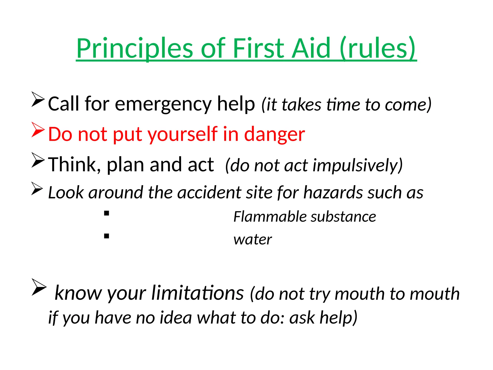 FIRST AID FOR BEGINNER (EASY GUIDE FOR EVERYONE) | PPTX