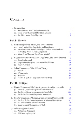 Moral Error Theory History Critique Defence Jonas Olson | PDF