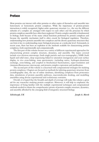 Protein Complex Assembly 1st Joseph A Marsh | PDF