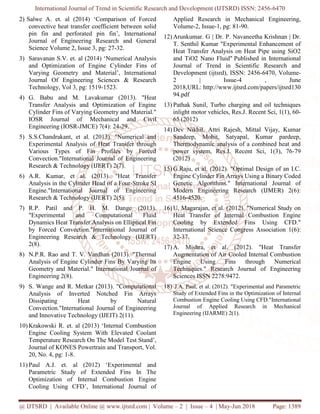 Enhancement of Heat Transfer Analysis and Optimization of Engine Fins of Varying Geometry | PDF