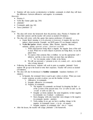 Lesson Plan - El Teatro | PDF