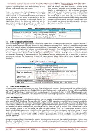 Reticence of Speaking in a Maldivian ESL Classroom Causes and Solution ...