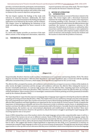 Reticence of Speaking in a Maldivian ESL Classroom Causes and Solution ...