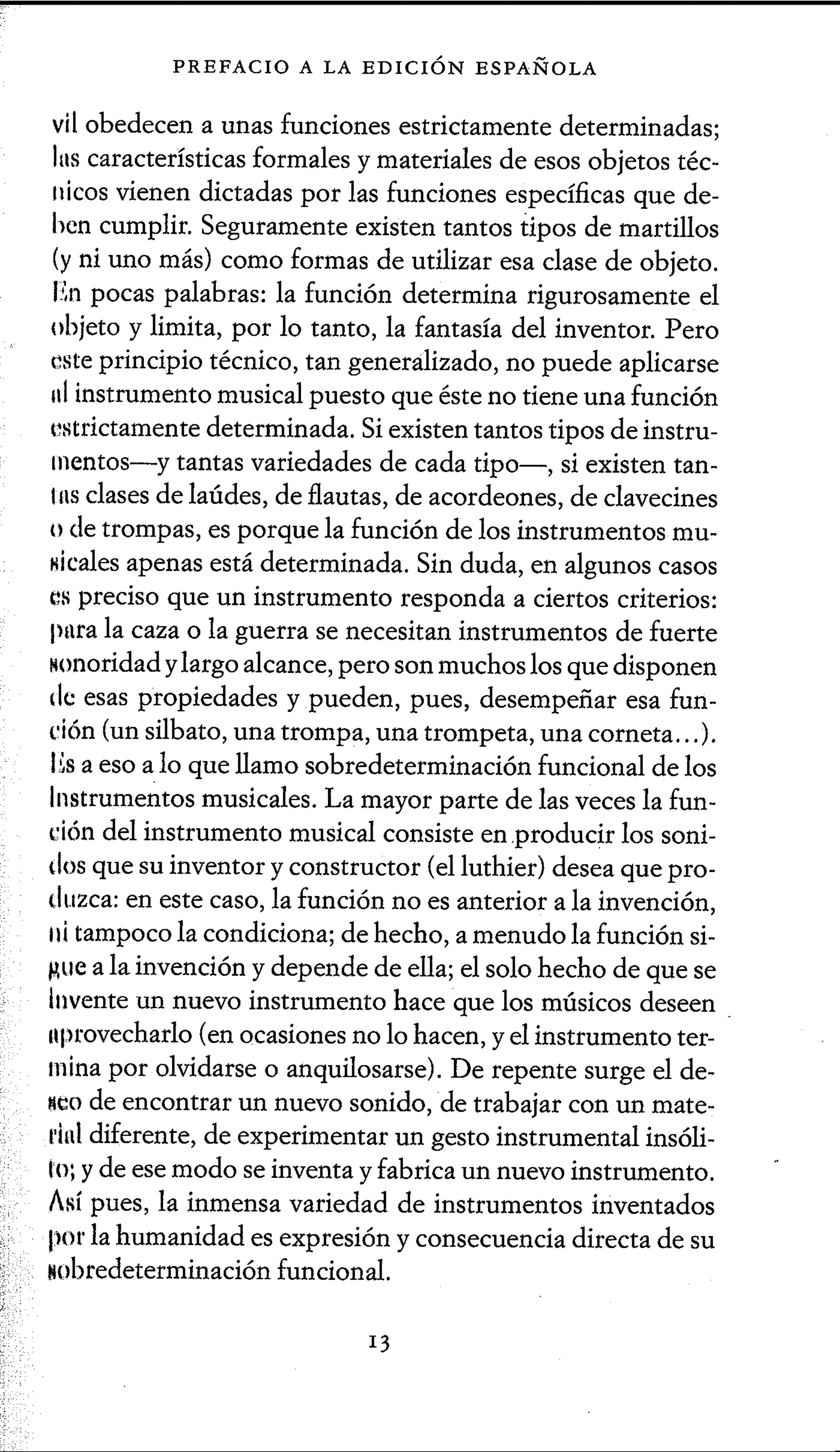 El instrumento musical un estudio filoso fico Palacio Tauste | PDF