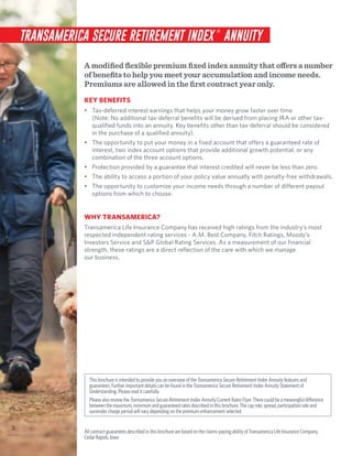 Trsi Annuity Brochure | PDF