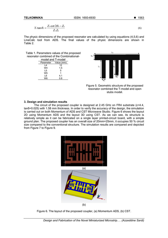 Design and Fabrication of the Novel Miniaturized Microstrip Coupler 3dB ...