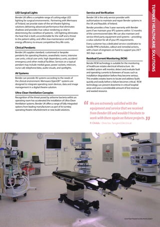 Bender UK Turnkey Healthcare Solutions | PDF