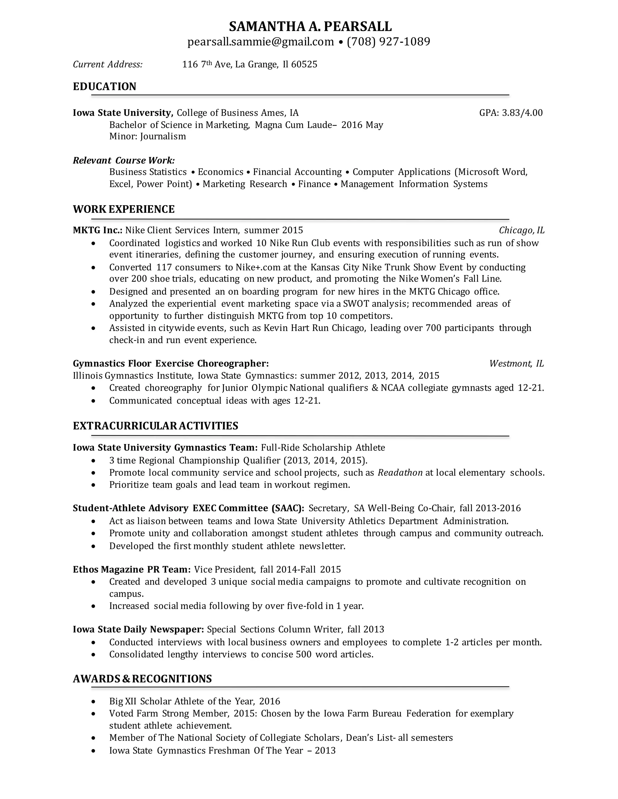 Resume 2016 | DOCX