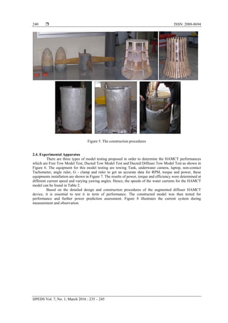Augmented Diffuser for Horizontal Axis Marine Current Turbine | PDF