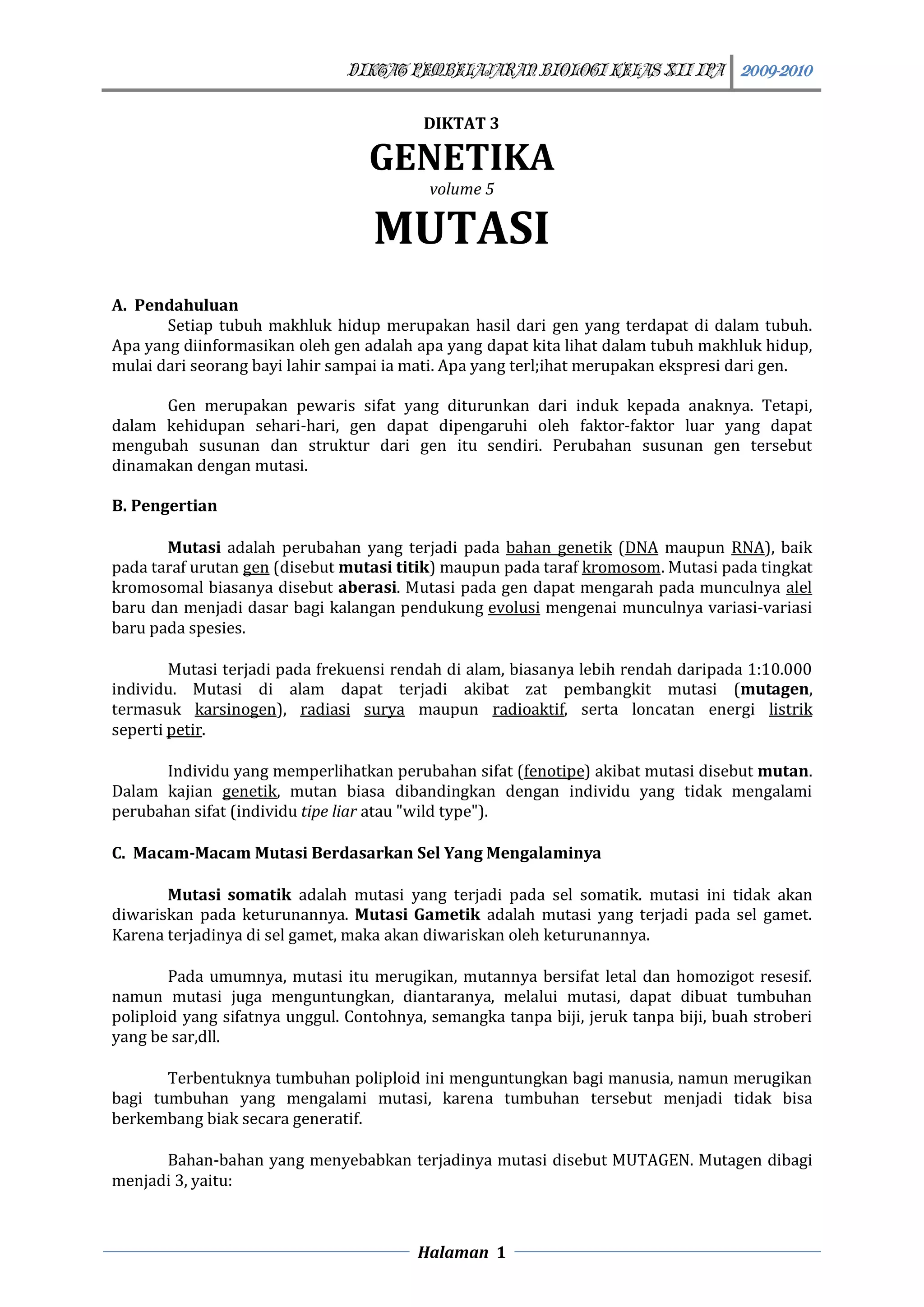 239774105 mod-genetika-vol-5-mutasi1-pdf | PDF
