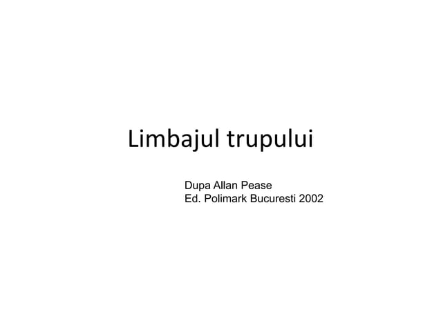 239922902 limbajul-non-verbal-limbajul-trupului-2 | PDF