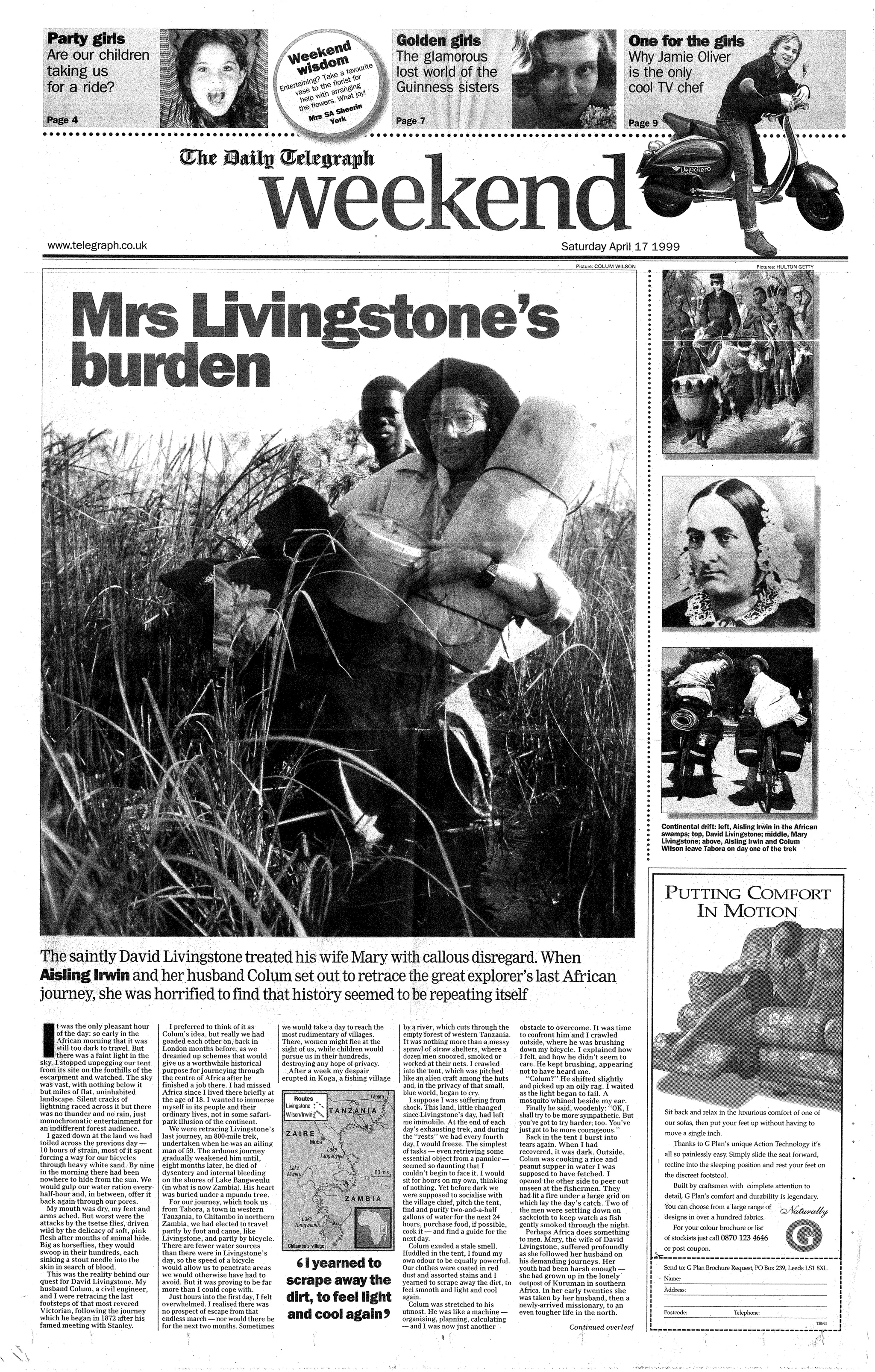 Telegraph Livingstone Article | PDF