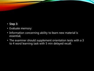 APPROACH TO A PATIENT WITH DEMENTIA | PPTX | Brain and Nervous System ...