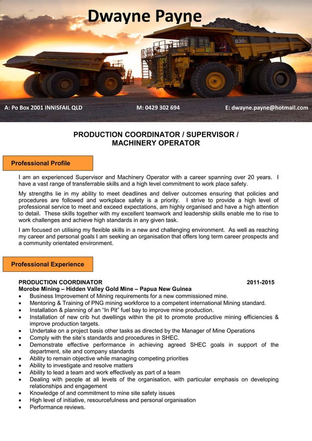 Dwayne Payne Resume Feb 2016 No ID | PDF