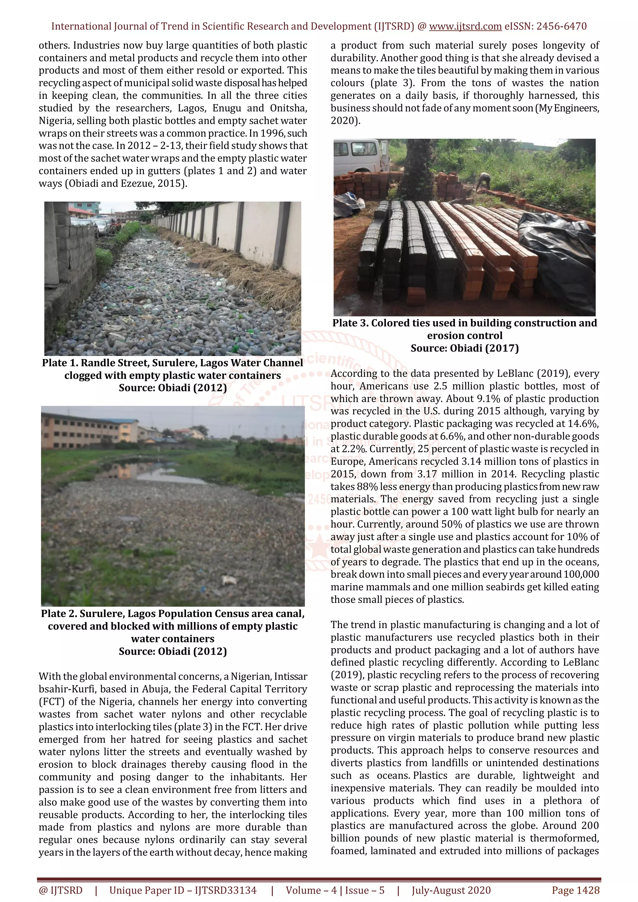 The Positive Impact of Plastic Recycling in the Built Environment ...