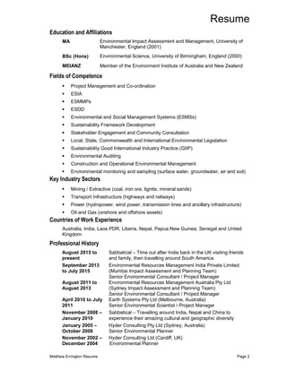 Matthew Errington_Resume_February 2016 | PDF