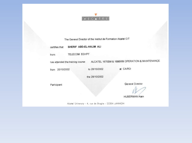 Telecom Certifications | PPTX