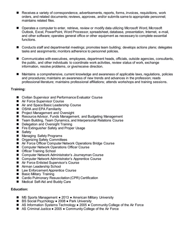 Trenady Offermann - Management Resume | PDF