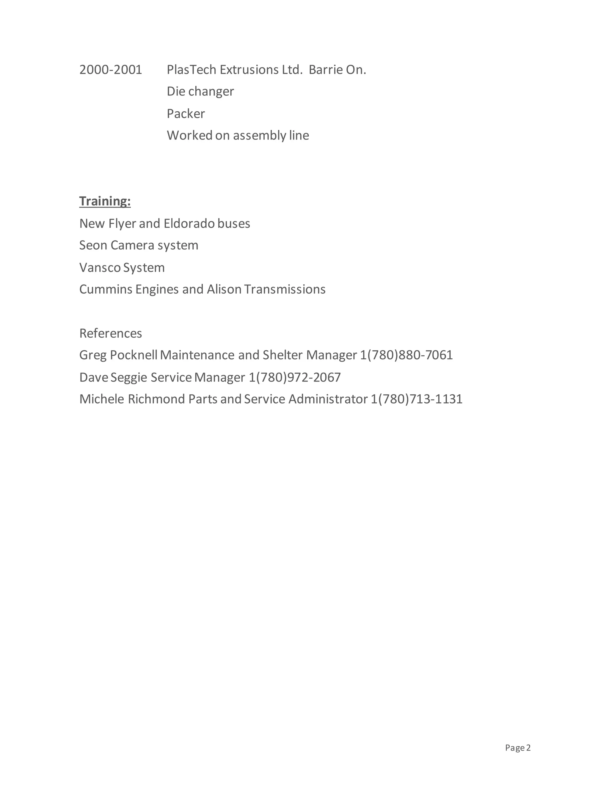 Jeff Gilmore resume | DOCX