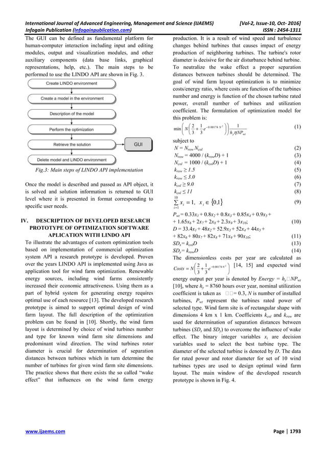 A Framework for Designing of Optimization Software Tools by Commercial API Implementation | PDF